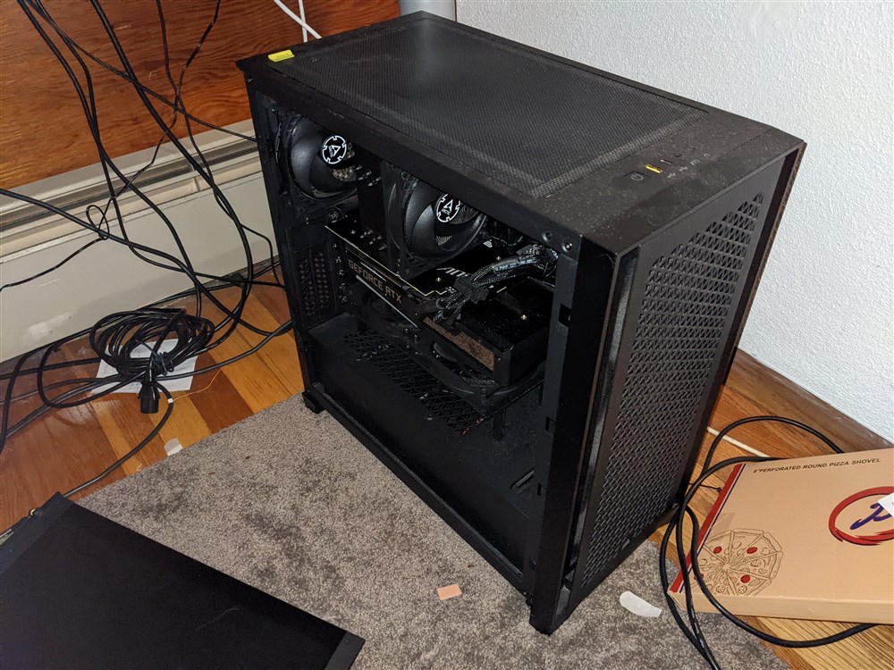 The computer build - Micro Center Build