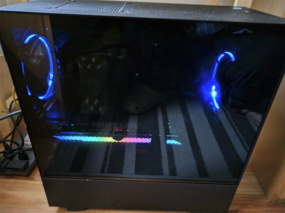 Behold blue rtx 3060 TI gaming build - Micro Center Build