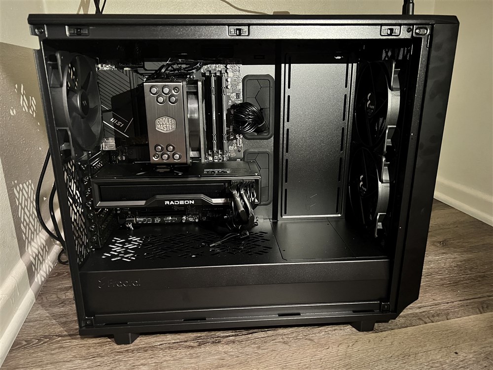 All black AMD 1440p PC - Micro Center Build