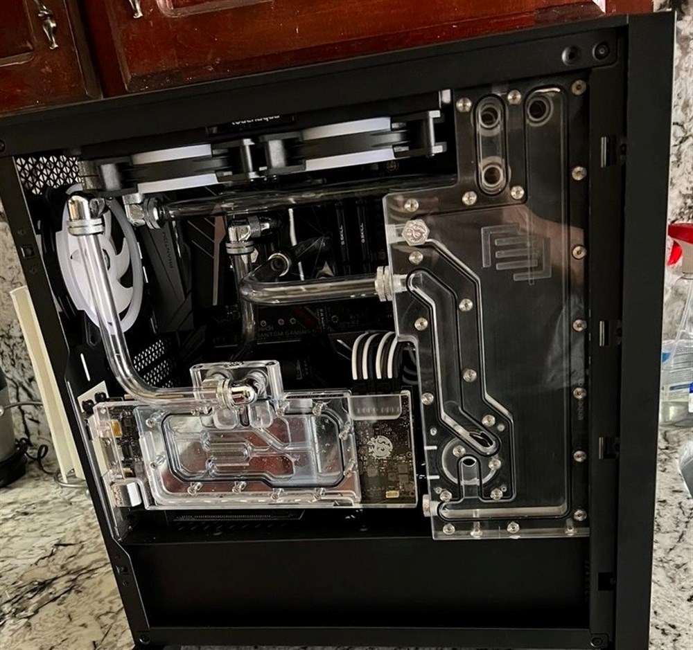 hard line tubed - Micro Center Build