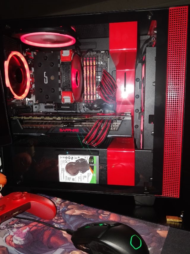 My red & black Ryzen Machine - Micro Center Build