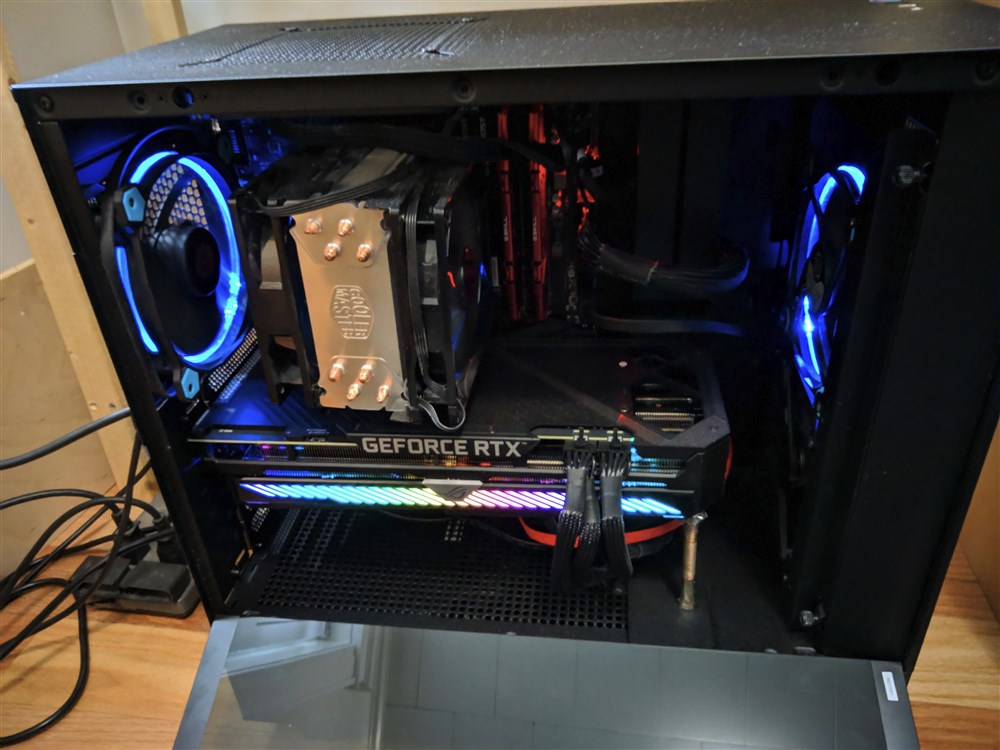 Behold blue rtx 3060 TI gaming build - Micro Center Build