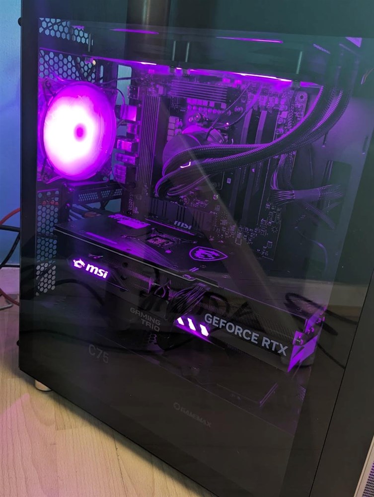 Purple Neon AM5 Build - Micro Center Build