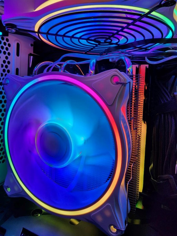 Rainbow powerhouse - Micro Center Build