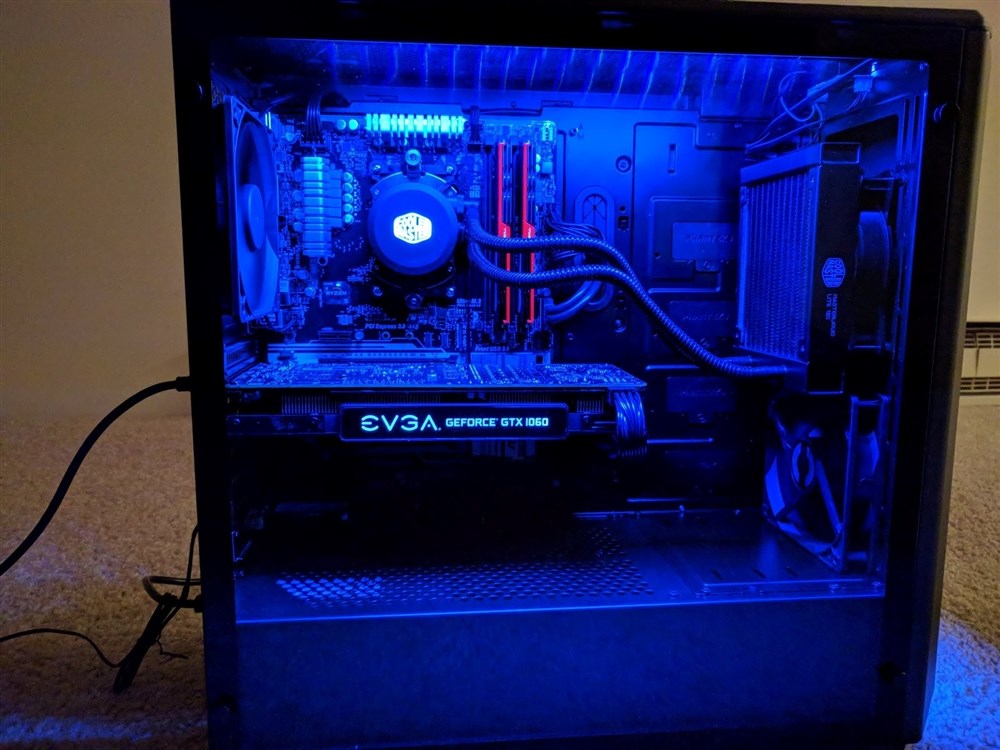 1600x + GTX 1060 Gaming PC - Micro Center Build